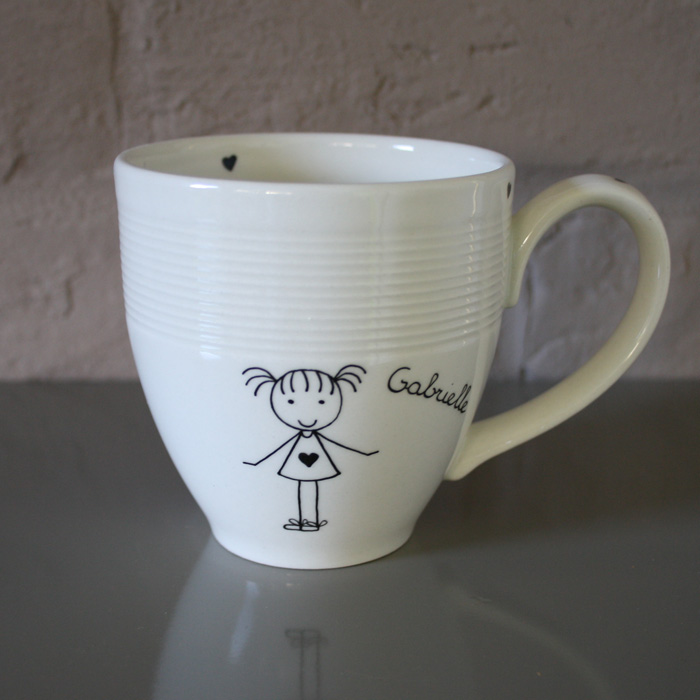 Mug, tasse personnalisé blanc cassé cadeau fête des mères | Claudia ...